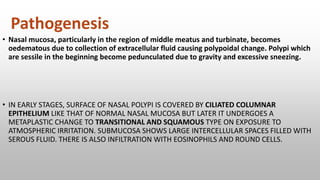 nasal polyps | PPTX | Ear, Nose and Throat Conditions | Diseases and ...
