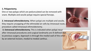 nasal polyps | PPTX | Ear, Nose and Throat Conditions | Diseases and ...