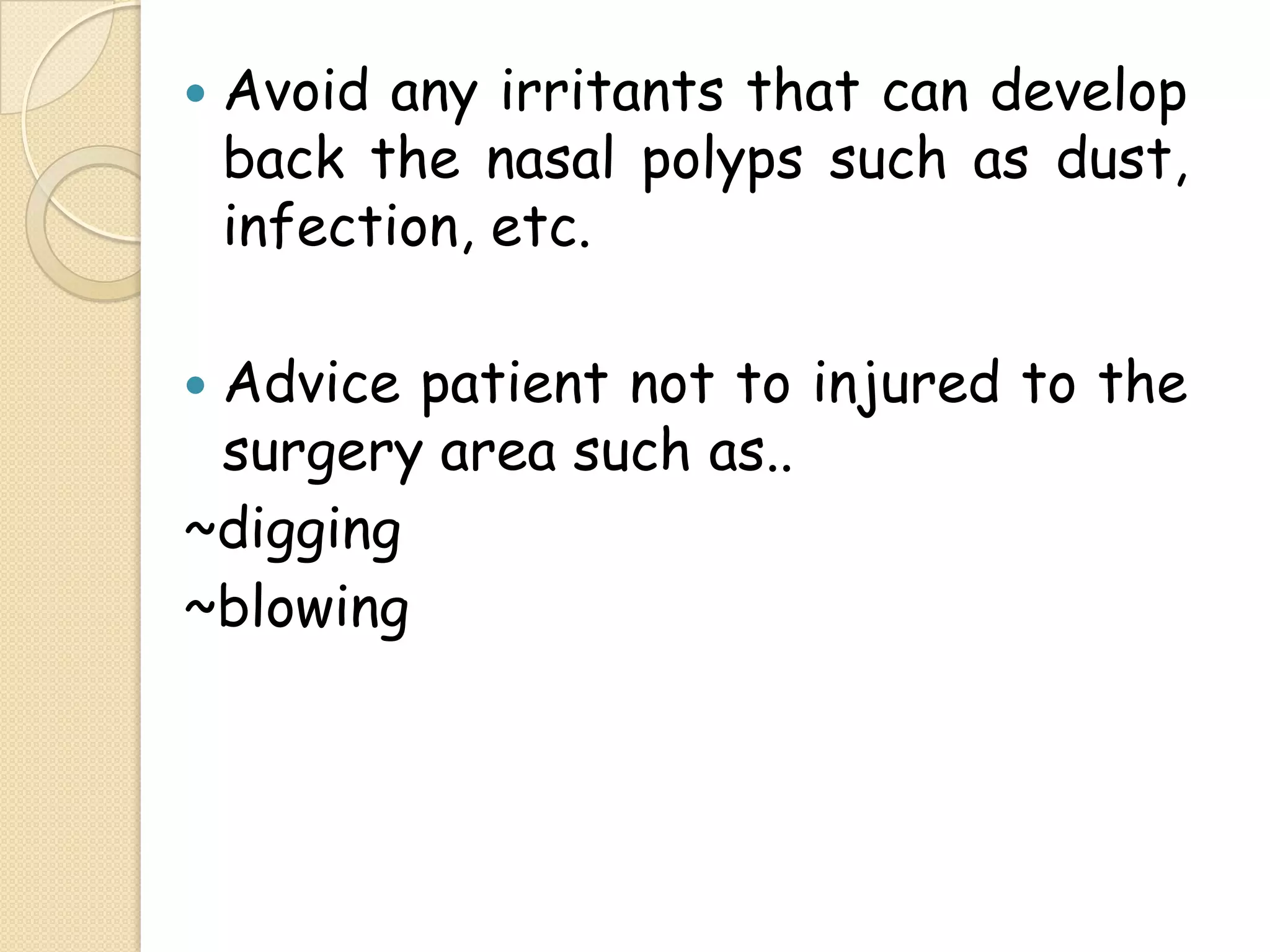 Nasal polyps (2) | PPTX