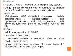 Nasal & pulmonary drug delevary system & its application | PPTX