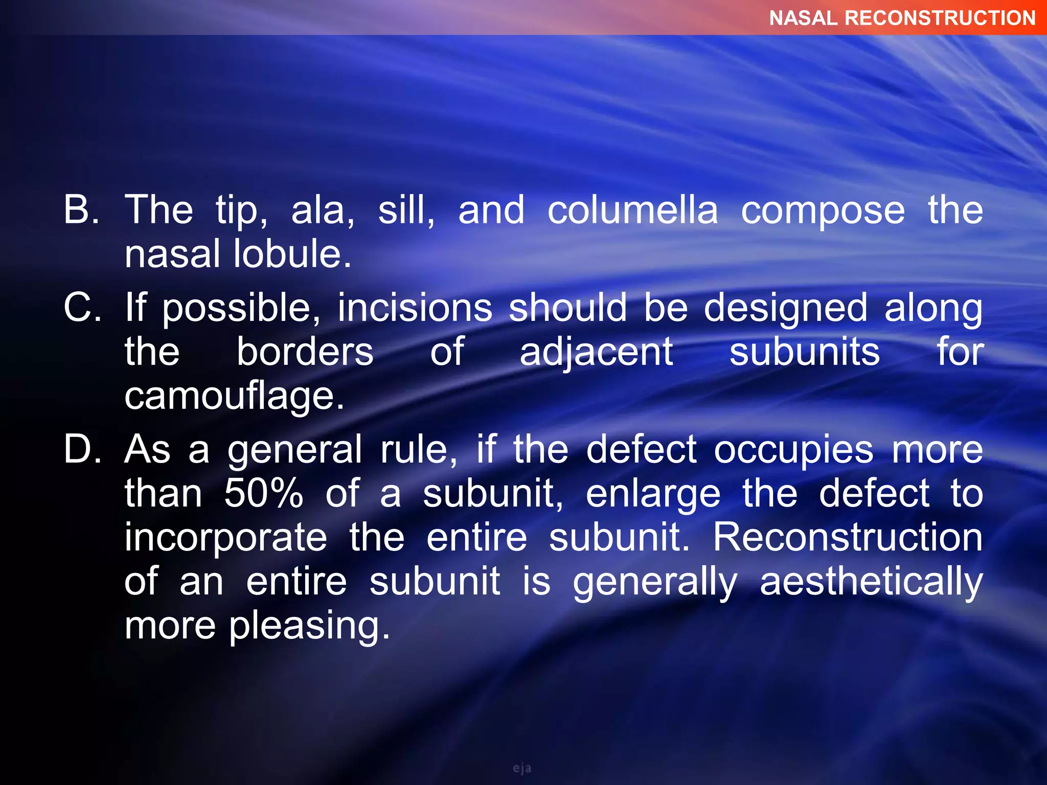 NASAL RECONSTRUCTION BY HUSSEIN ABULHASSAN | PPT