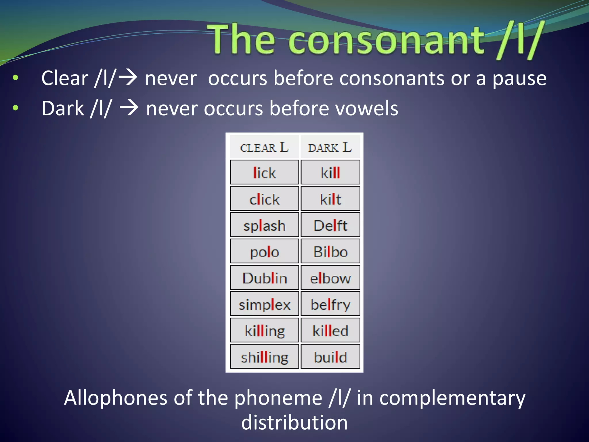 Nasals and other consonants | PPTX
