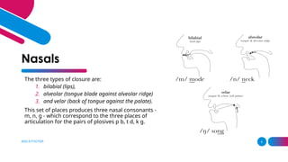 Nasals Nasals and and Other Consonant .pptx