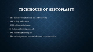 Nasal septal anatomy and septoplasty | PPTX | Ear, Nose and Throat ...