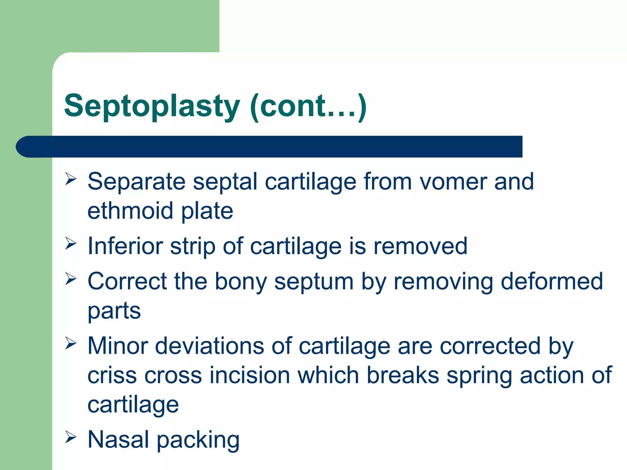 Nasal septum and its diseases | PPT