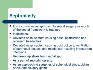 Nasal septum and its diseases | PPT