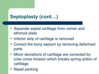 Nasal septum and its diseases | PPT