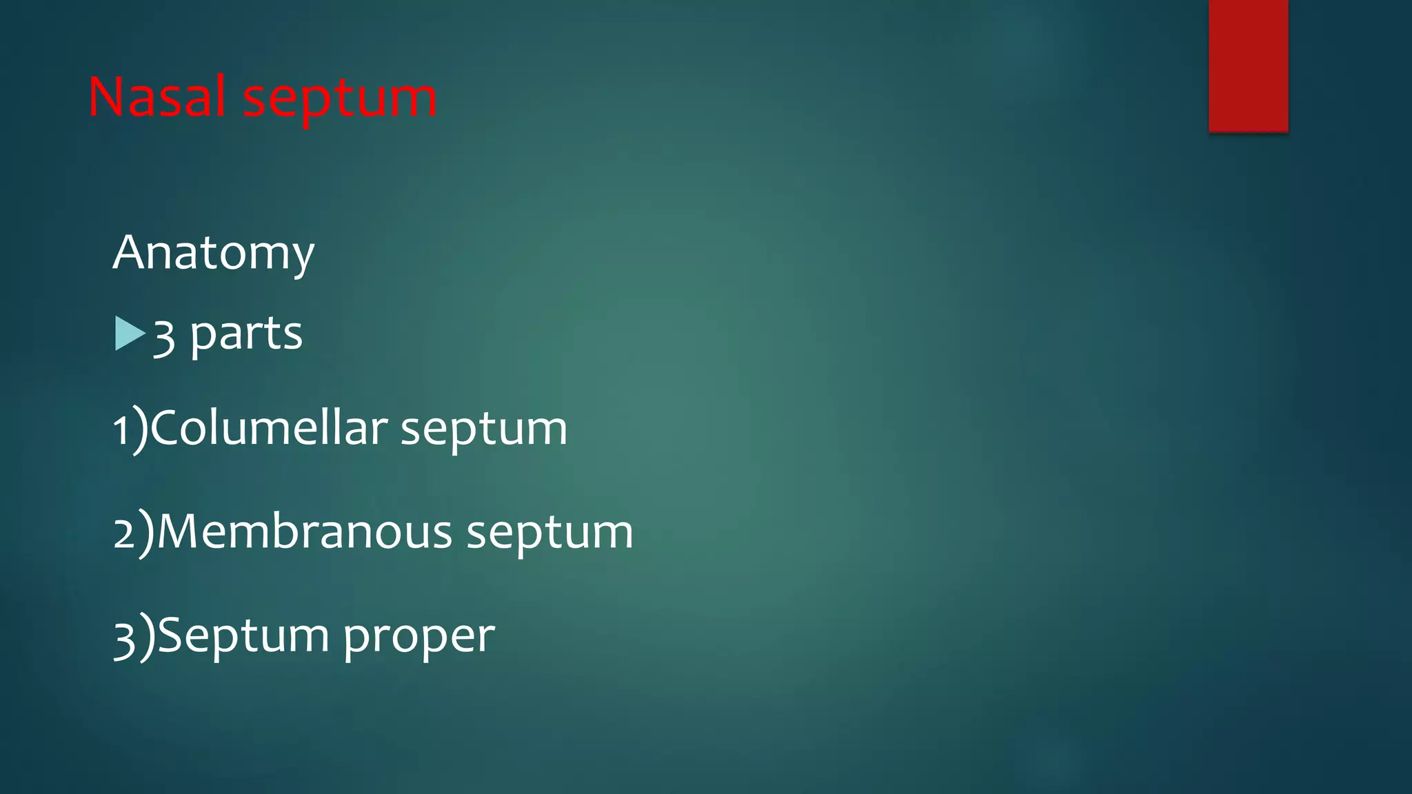 Nasal septum & its diseases | PDF