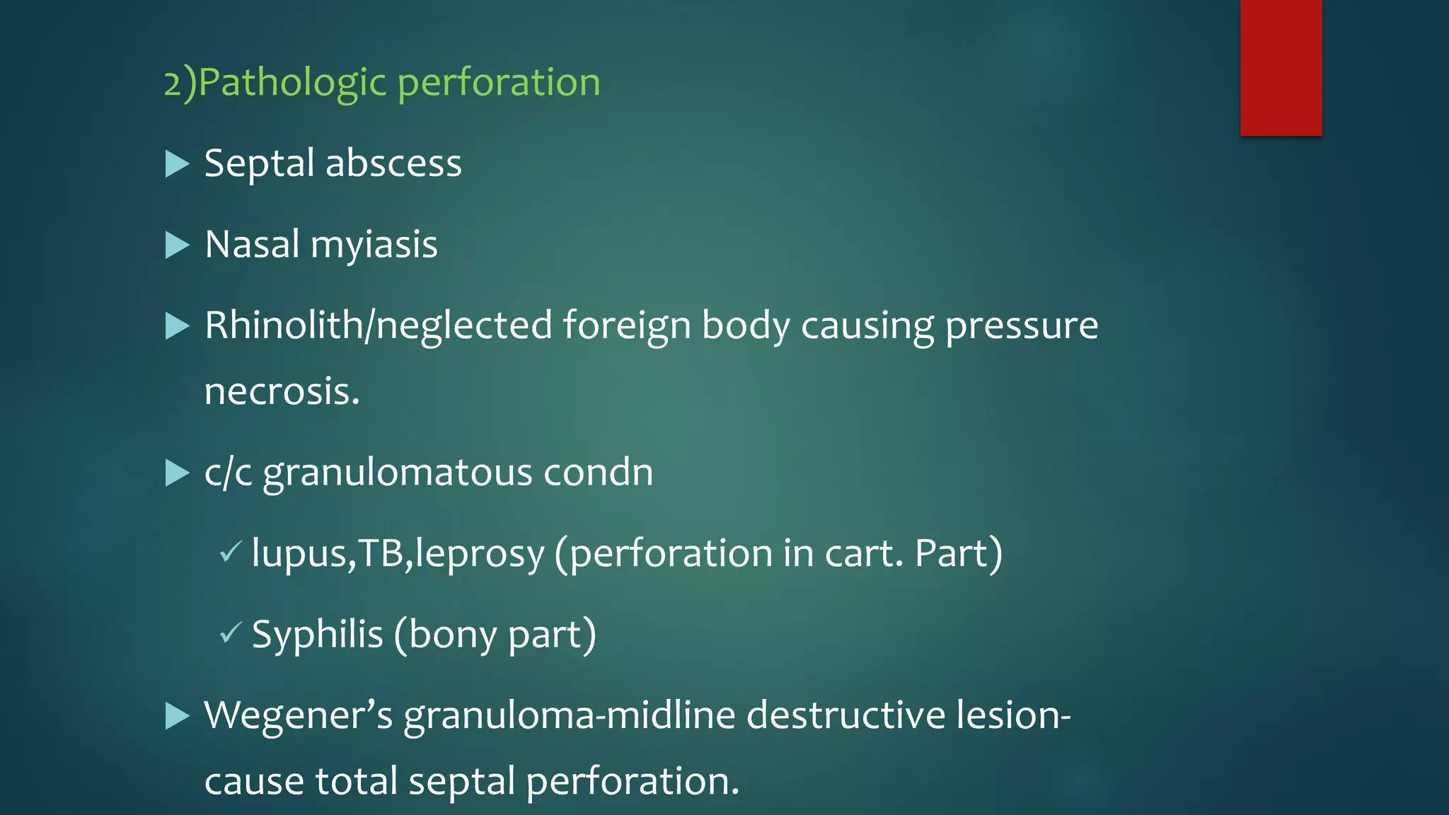 Nasal septum & its diseases | PDF