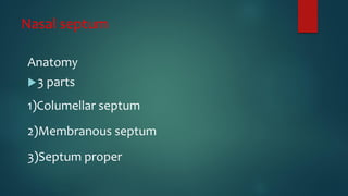 Nasal septum & its diseases | PDF