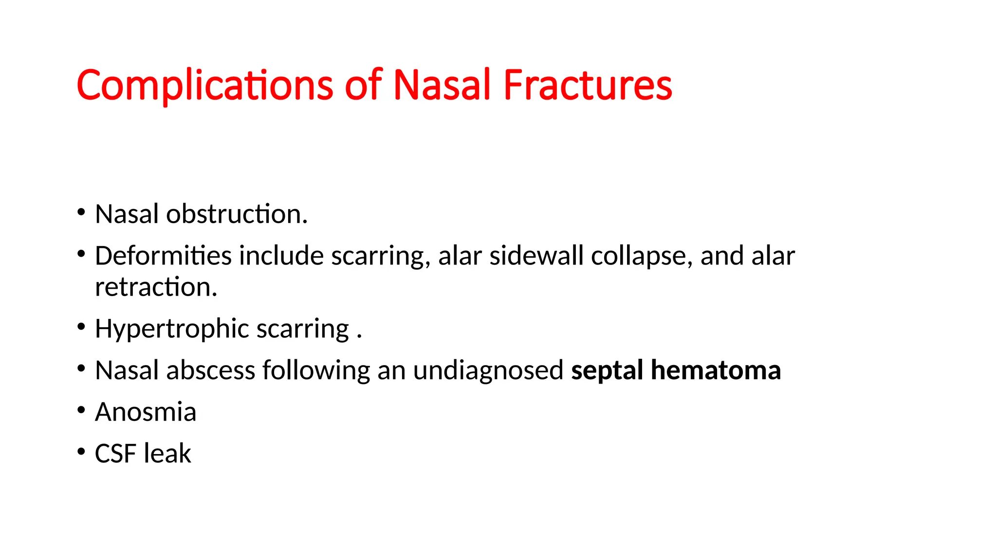 Nasal trauma, septal hematoma and nasal abscess..pptx