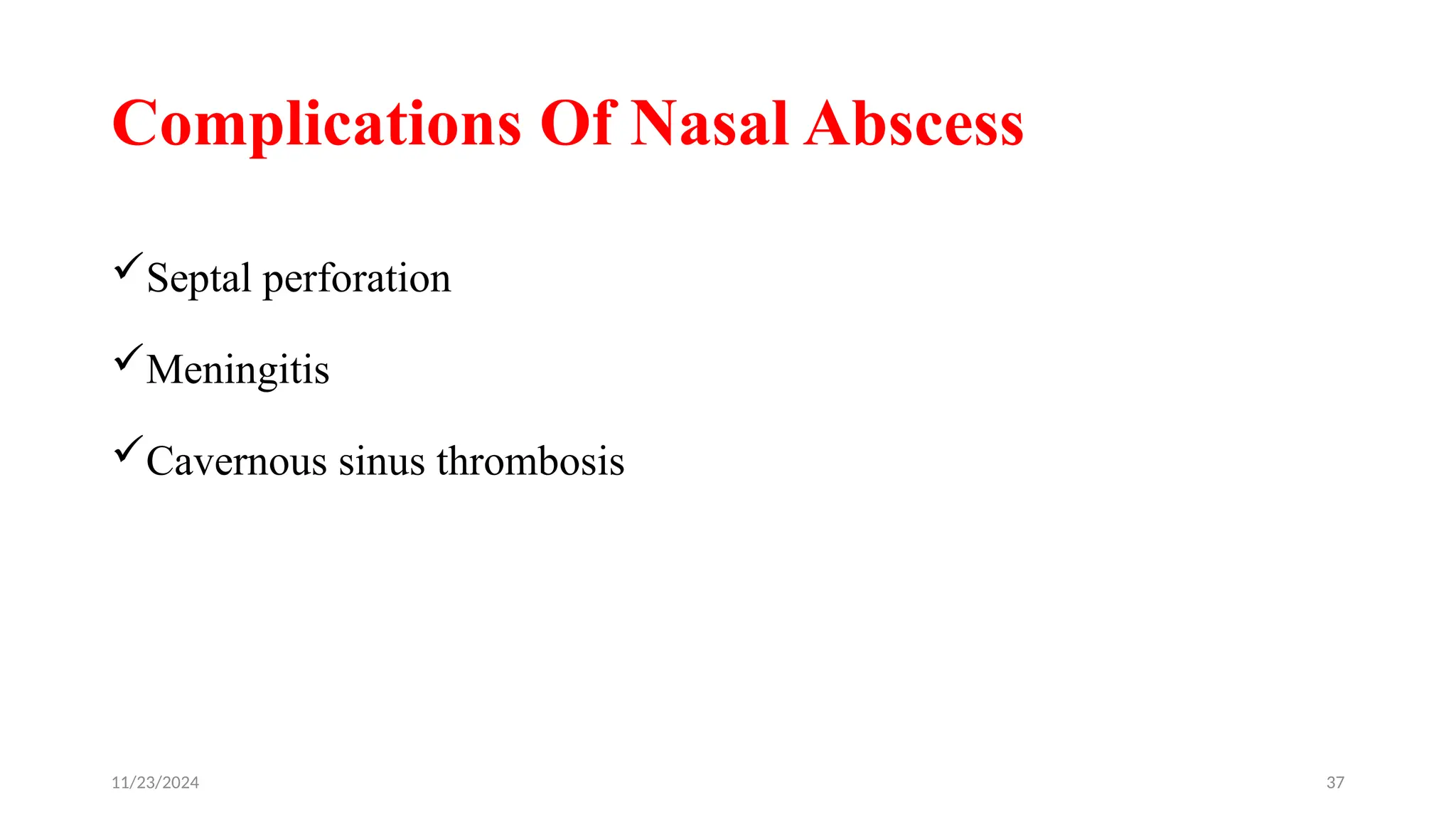 Nasal trauma, septal hematoma and nasal abscess..pptx