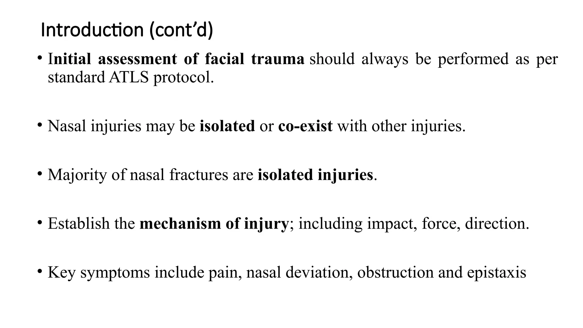 Nasal trauma, septal hematoma and nasal abscess..pptx