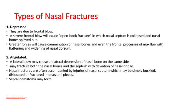 Nasal trauma, septal hematoma and nasal abscess..pptx