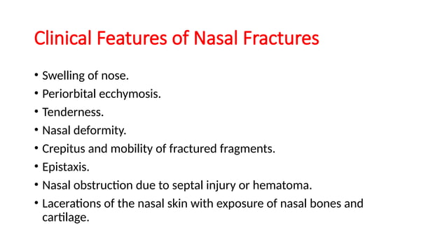 Nasal trauma, septal hematoma and nasal abscess..pptx
