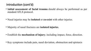 Nasal trauma, septal hematoma and nasal abscess..pptx