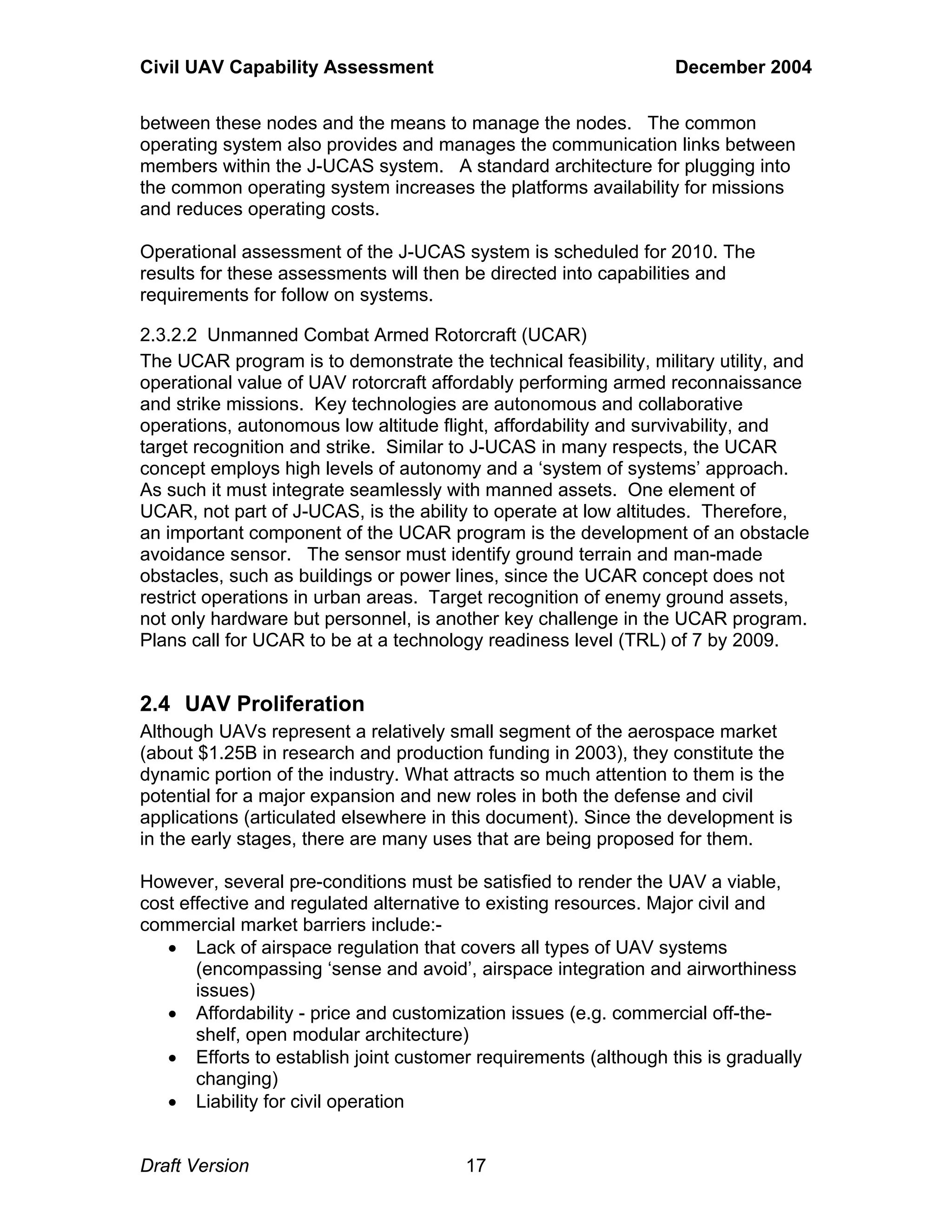 Nasa main uav capabilities_assessment | PDF