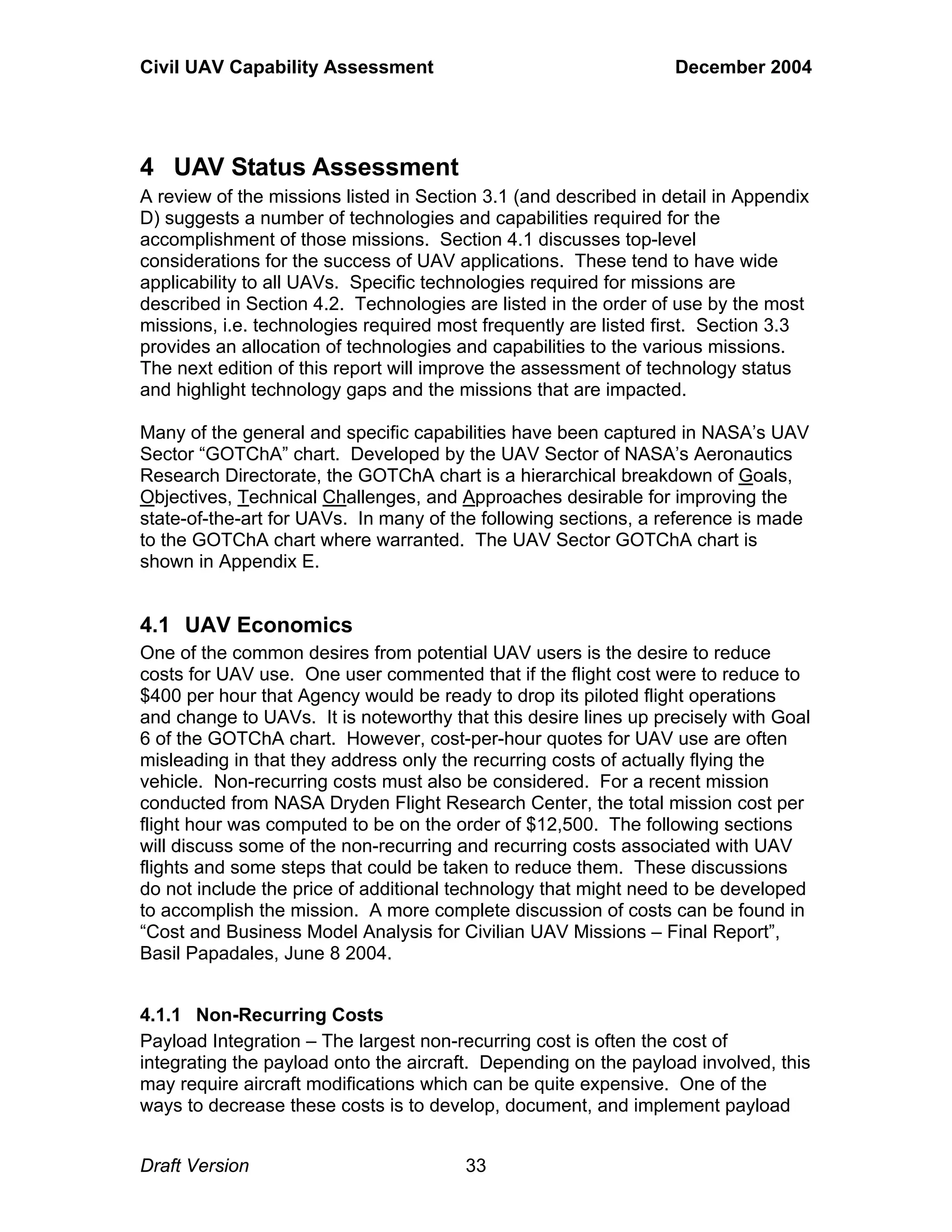 Nasa main uav capabilities_assessment | PDF