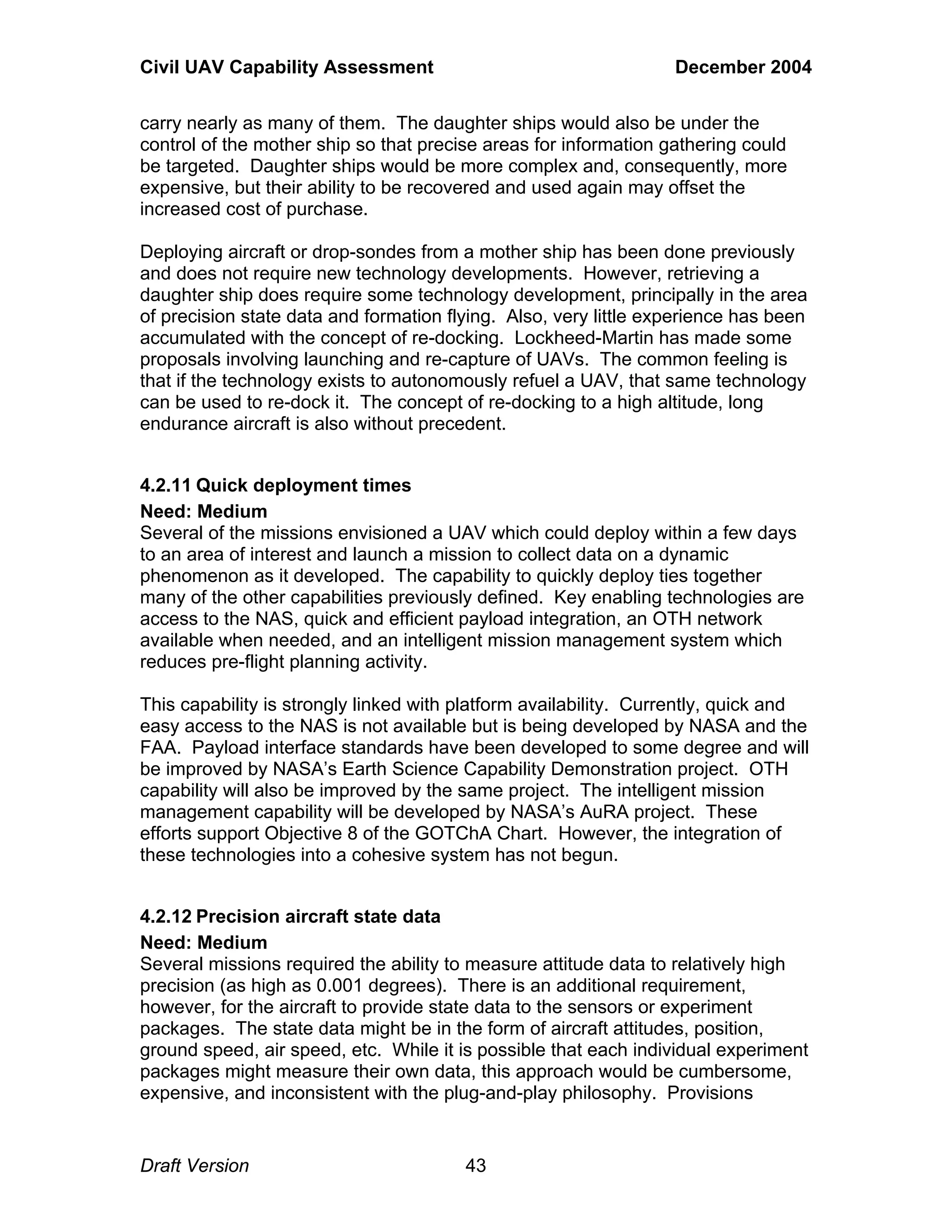 Nasa main uav capabilities_assessment | PDF