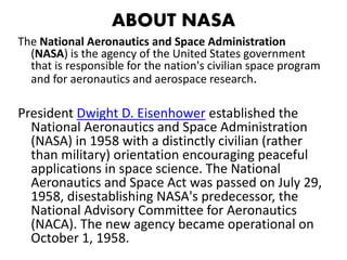 nasa | PPTX | Space and Astronomy | Science