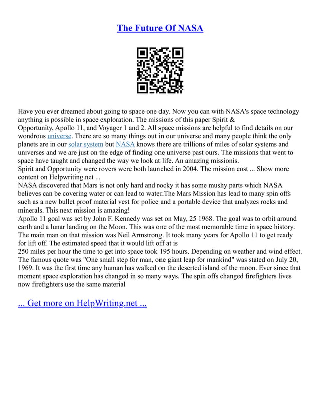 Nasa Presentation | PDF