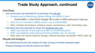 Suitability of Commercial Clouds for NASA's HPC Applications | PDF