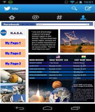 Nasa web page app | PDF