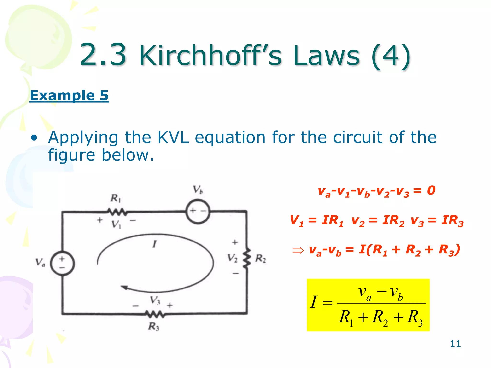 Basics of Electric circuit theory | PPT