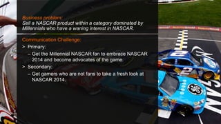 NASCAR Racing 2014 - Research & Brand Strategy Recommendations | PPT