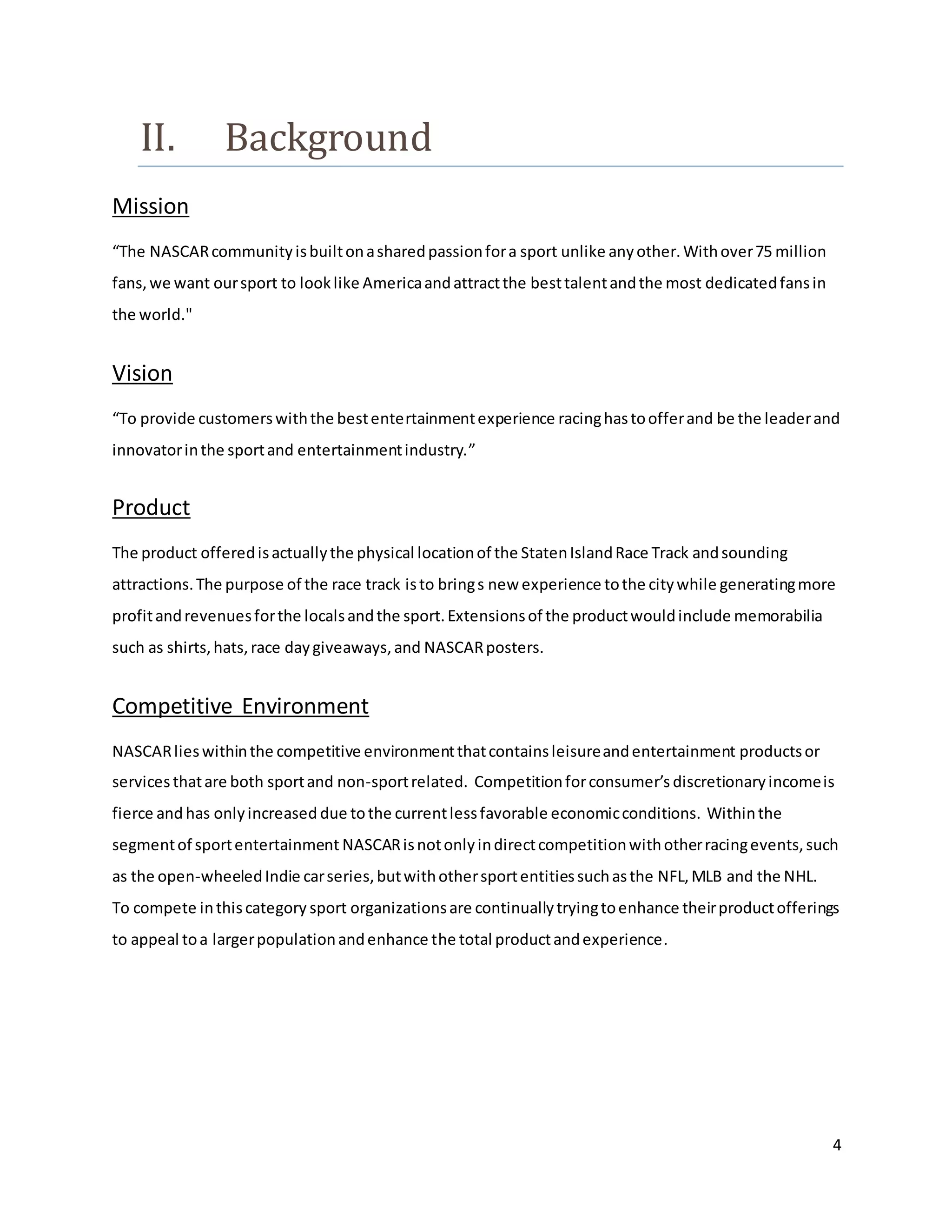 Nascar Marketing Plan | PDF