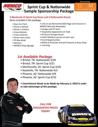 NASCAR Sponsorship Package | PDF