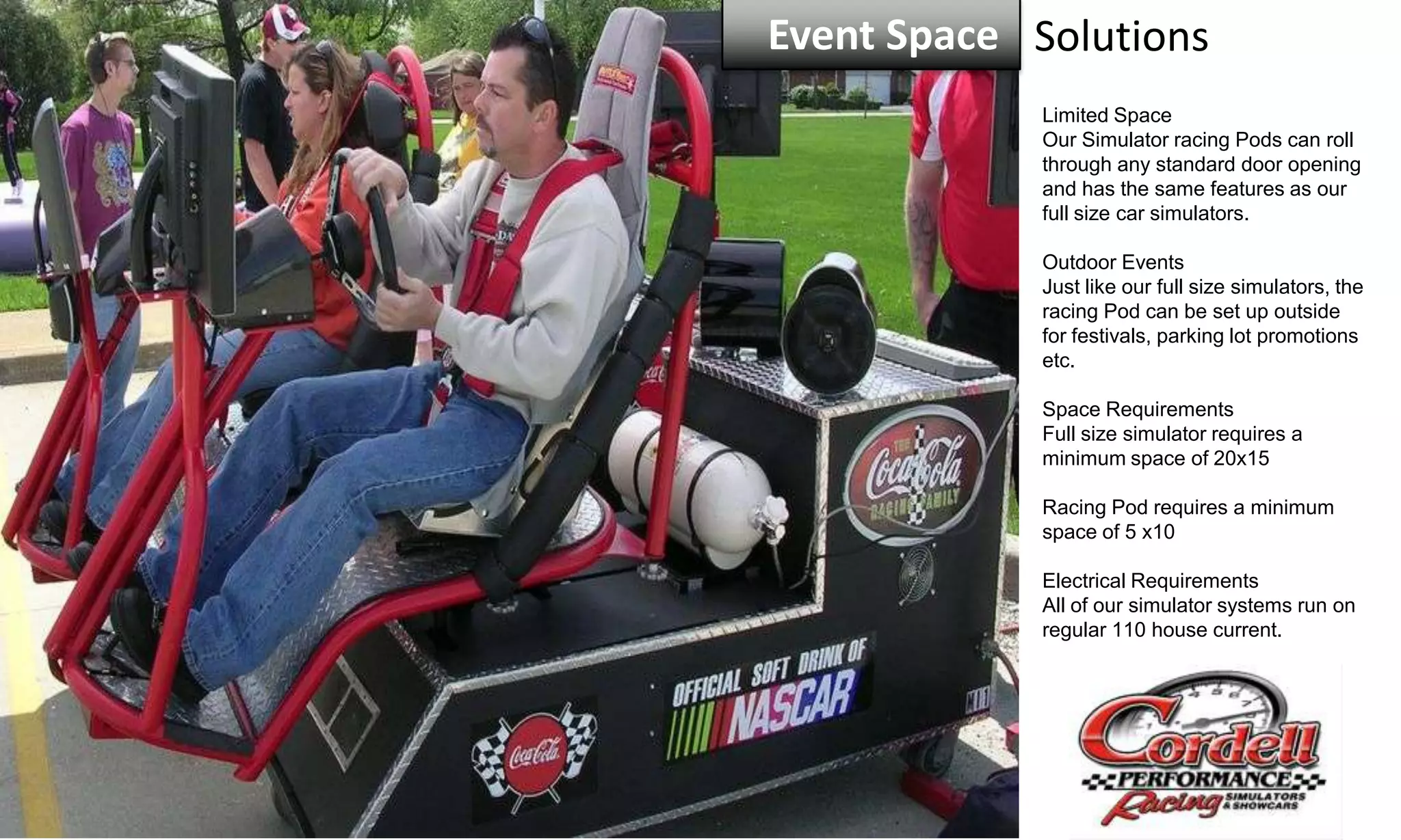 Nascar simulator promotion 2013 powerpoint jeff | PPTX | Racing Video ...