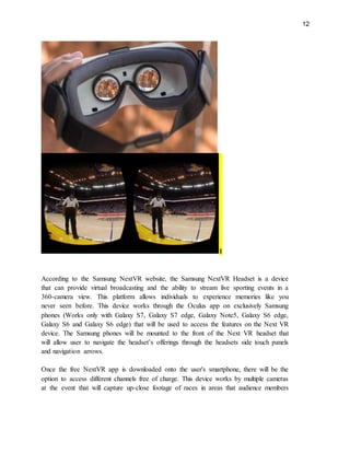 NASCAR Partnership with NextVR Marketing Plan | PDF