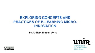 e-learning micro innovation | PPT