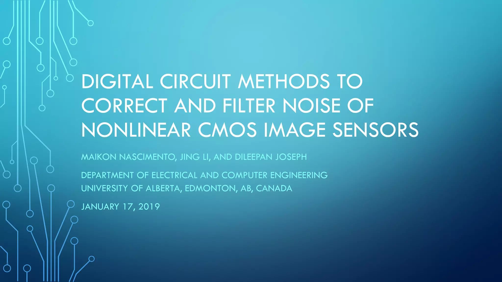 Digital Circuit Methods to Correct and Filter Noise of Nonlinera CMOS ...