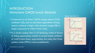 Digital Circuit Methods to Correct and Filter Noise of Nonlinera CMOS Image Sensors | PPT