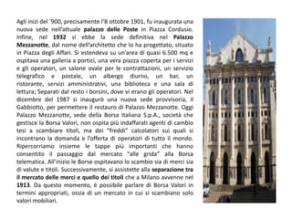 Nascita Della Borsa | PPTX