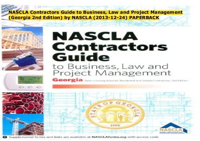 Nascla Contractors Guide To Business Law And Project Management