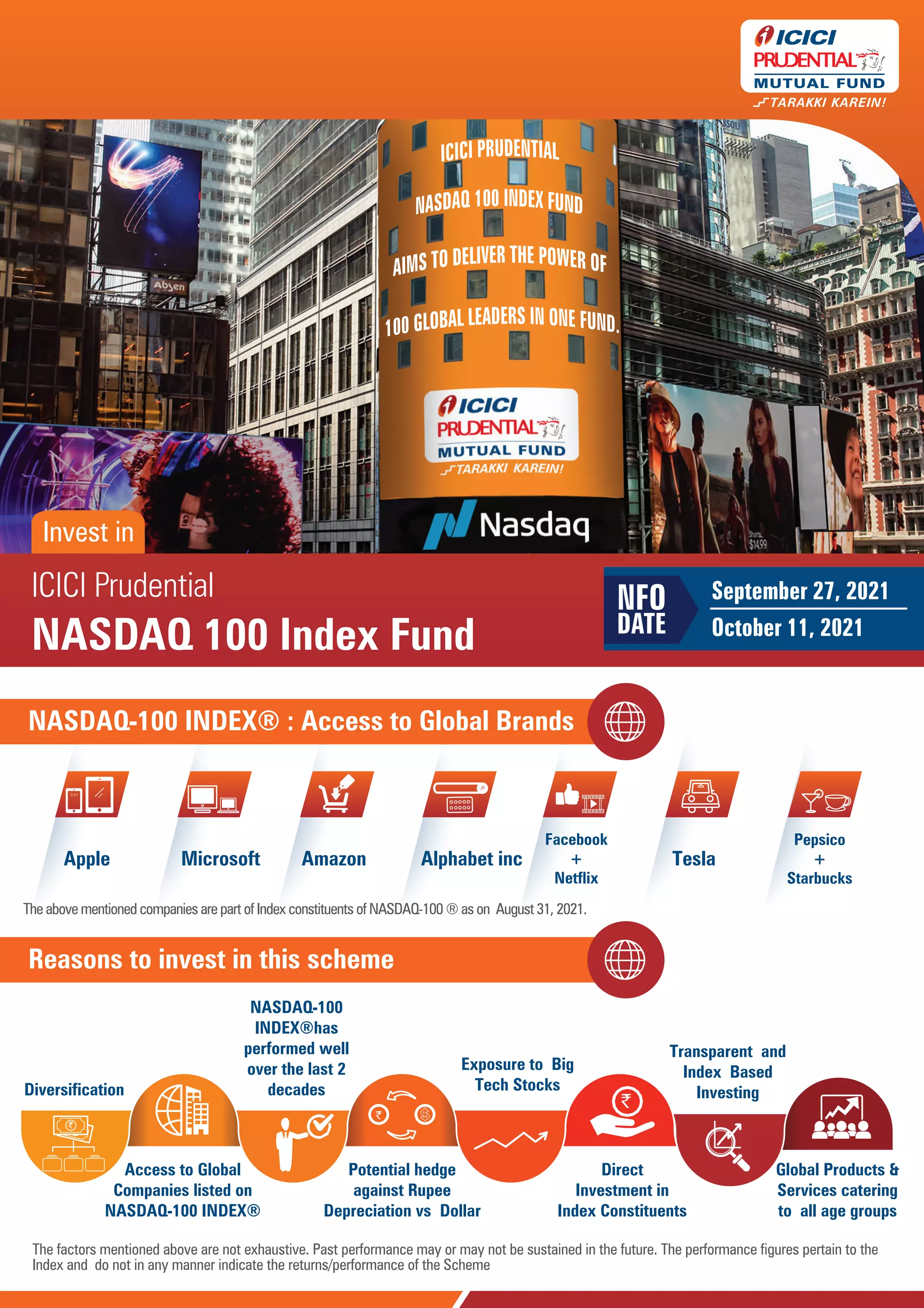 ICICI Prudential NASDAQ 100 Index Fund - One Pager | PDF