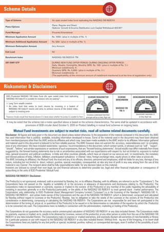 ICICI Prudential NASDAQ 100 Index Fund - One Pager | PDF