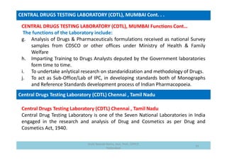 Naseeb CDSCO- Indian drug regulatory requirements | PPT