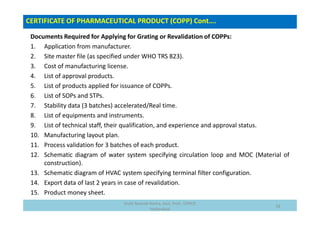 Naseeb CDSCO- Indian drug regulatory requirements | PPT