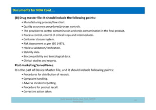 Naseeb CDSCO- Indian drug regulatory requirements | PPT