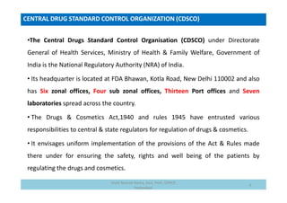 Naseeb CDSCO- Indian drug regulatory requirements | PPT
