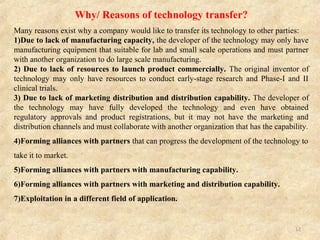 Technology Transfer in Pharma Industry | PPT