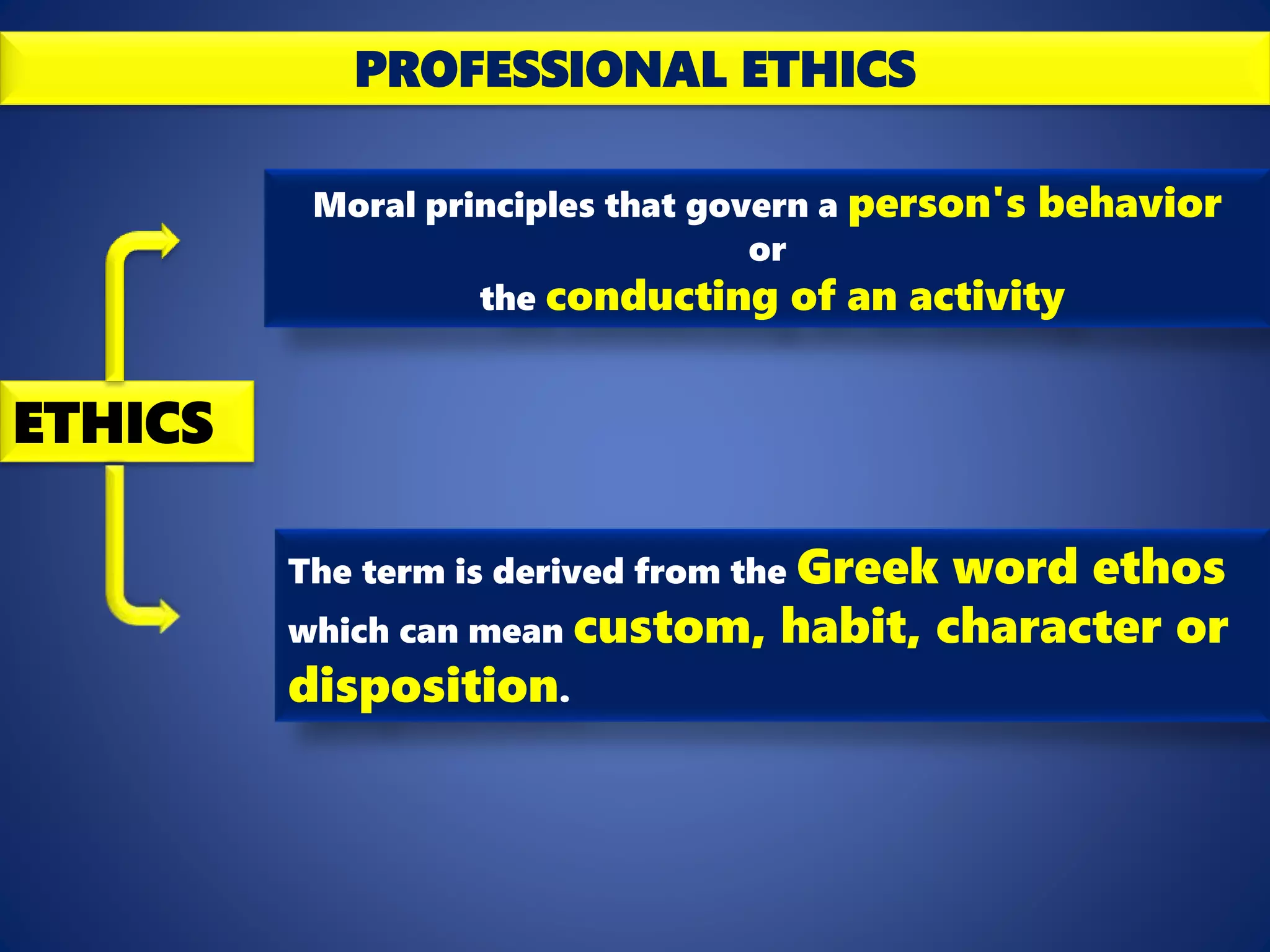 Professional ethics ,Appraisal,Competence | PPTX
