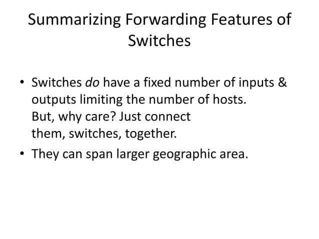 Switching & Forwarding in Computer Networks by Md.Naseem Ashraf | PPT