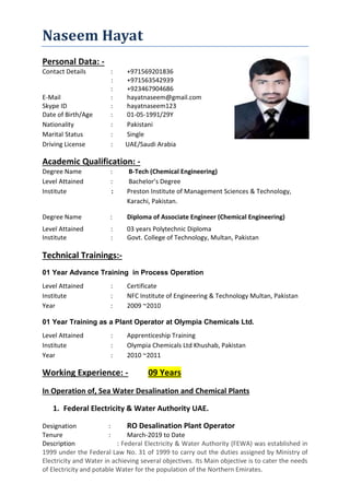Naseem hayat RO PLANT OPERATOR CV (1).docx