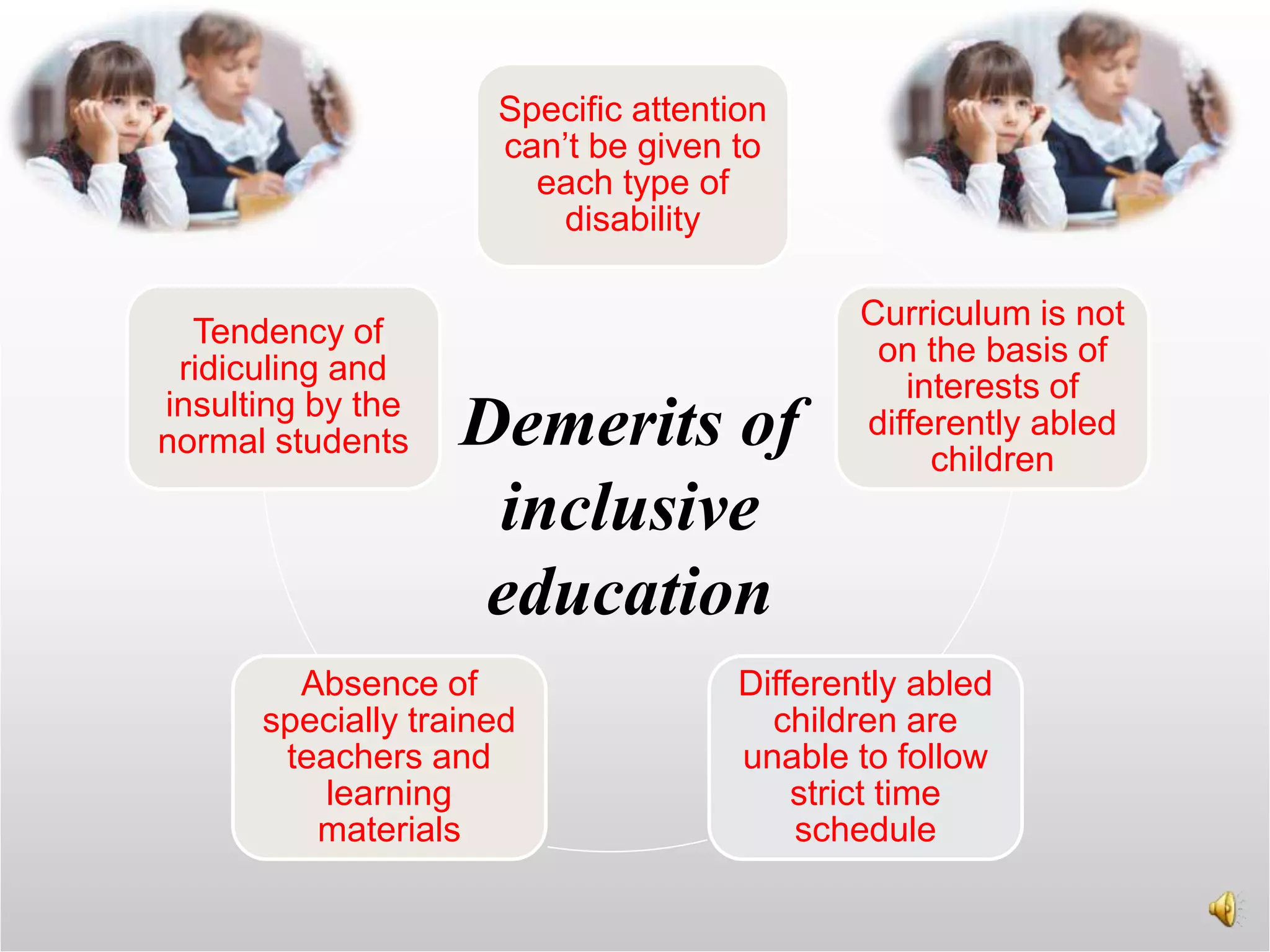 children with special needs: inclusive education, special education and integrated education. | PPTX