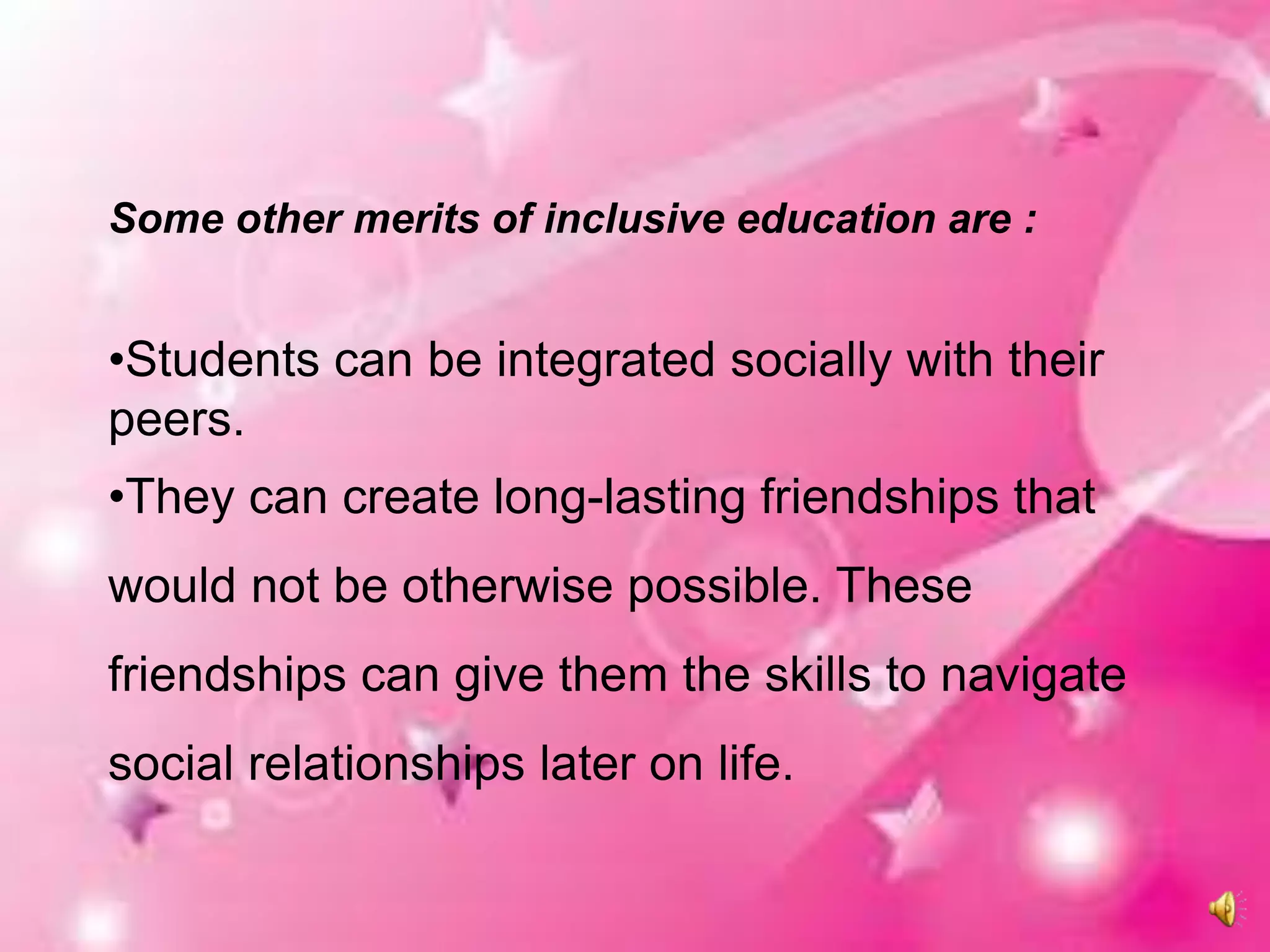 children with special needs: inclusive education, special education and ...